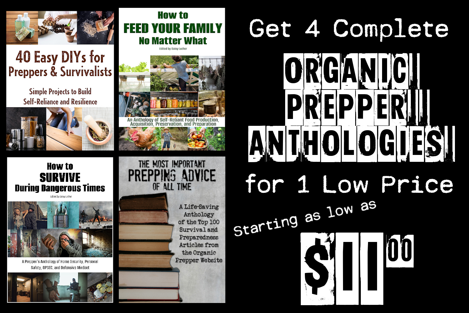 4 Complete Organic Prepper Anthologies